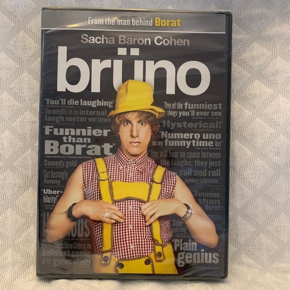 Media | Sealed New Dvd Bruno Sacha Baron Cohen | Poshmark